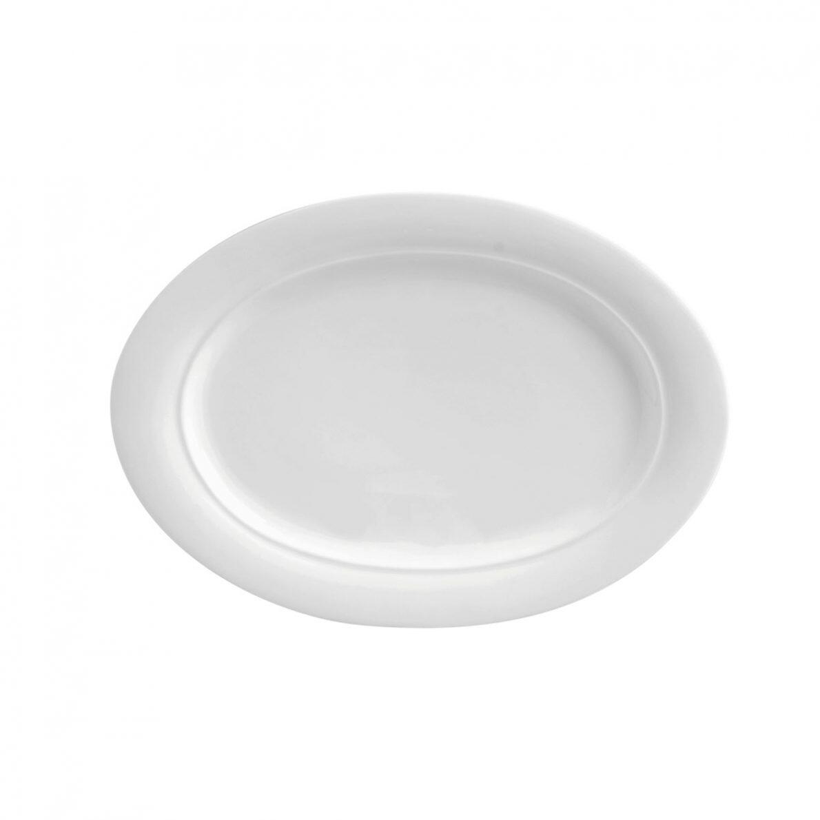 Oval Raviere Home Design, white porcelain, 25.5x18cm - behomestores.com